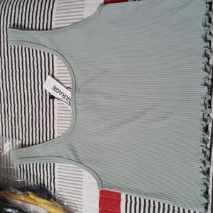 Garage | Tops | Garage Light Green Cami Sleeveless Lettuce Edge Tank M ...